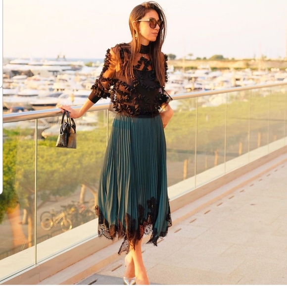 Zara | Tops | Zara Semi Sheer Turtleneck Top | Poshmark